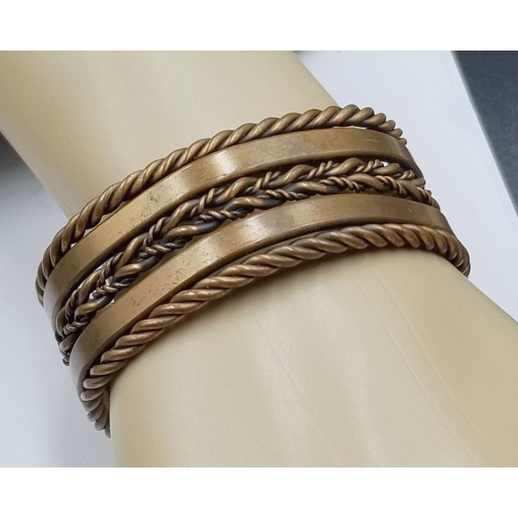 Bell | Jewelry | Vintage Bell Trading Post Unsiigned Wide Heavy Twisted ...